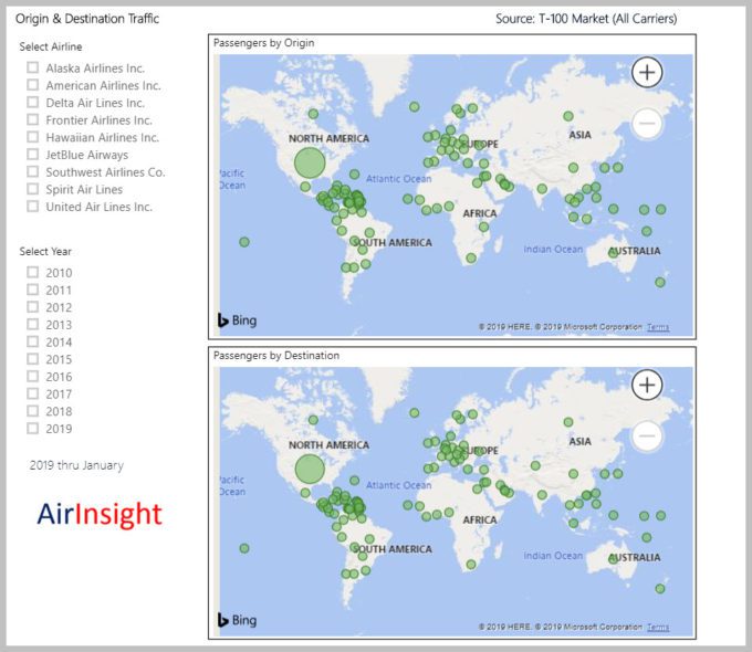 US Origin & Destination Traffic Update | AirInsight