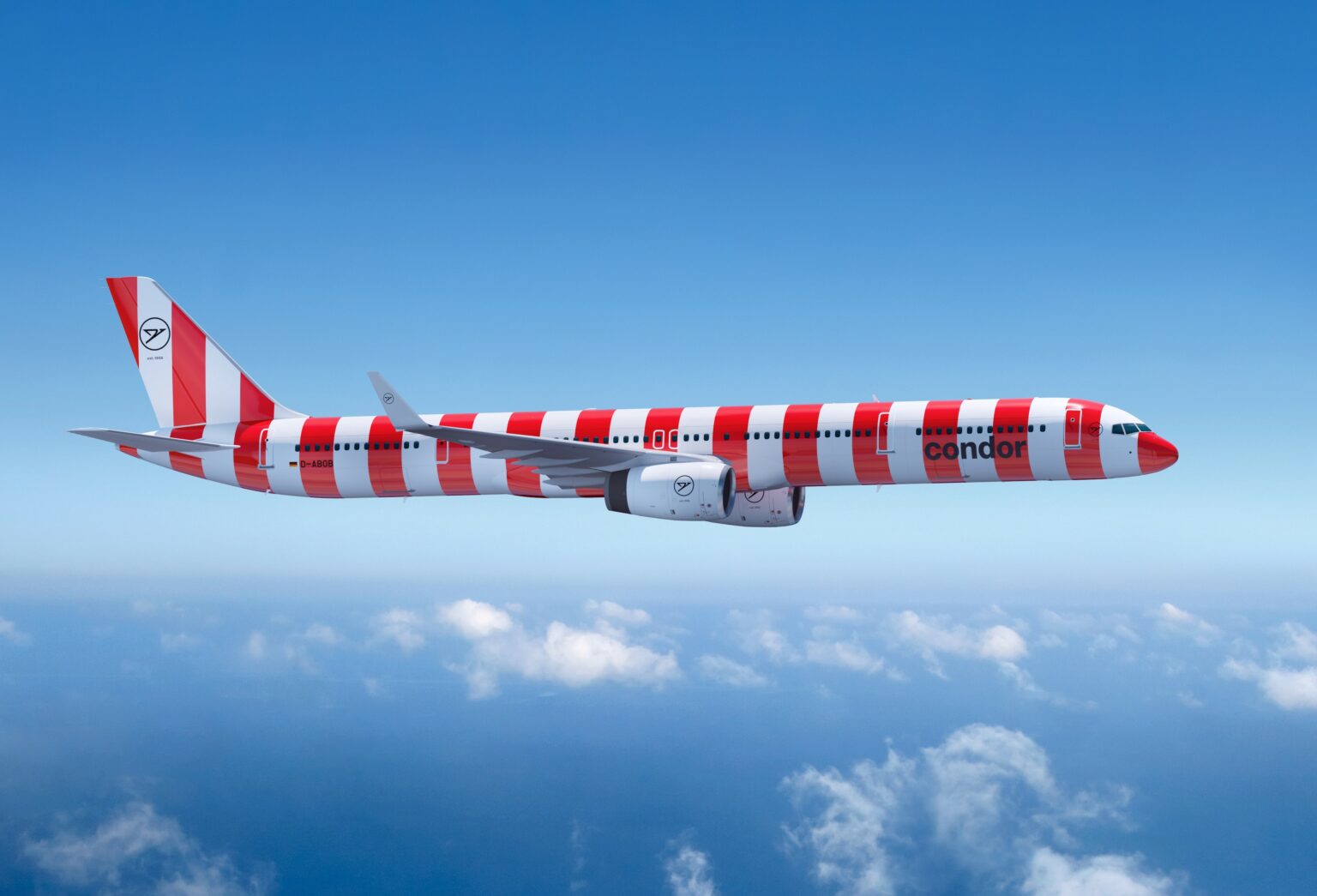 Condor unveils striping new livery