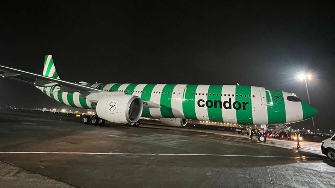 Green and white rule on Condor’s first Airbus A330-900